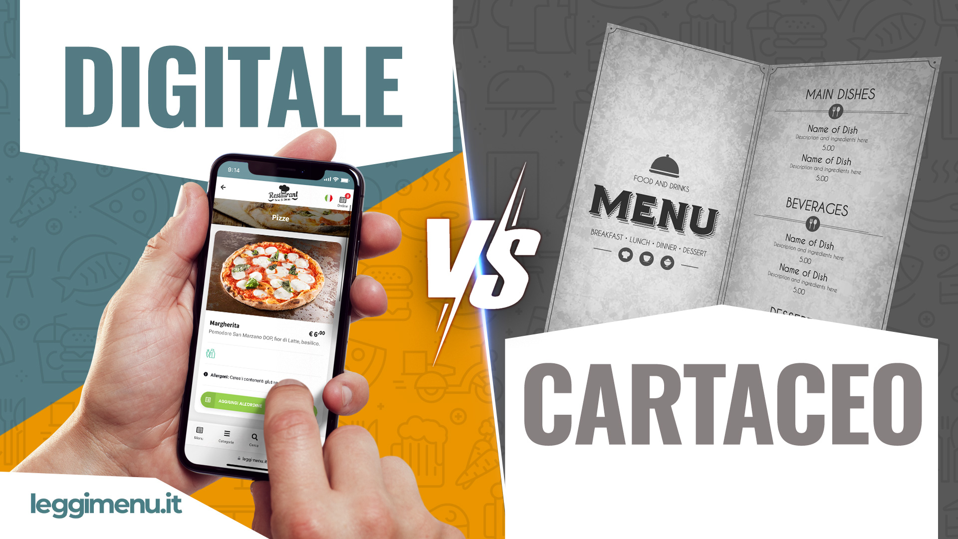 Menu Digitale VS Menu Cartaceo - leggimenu.it